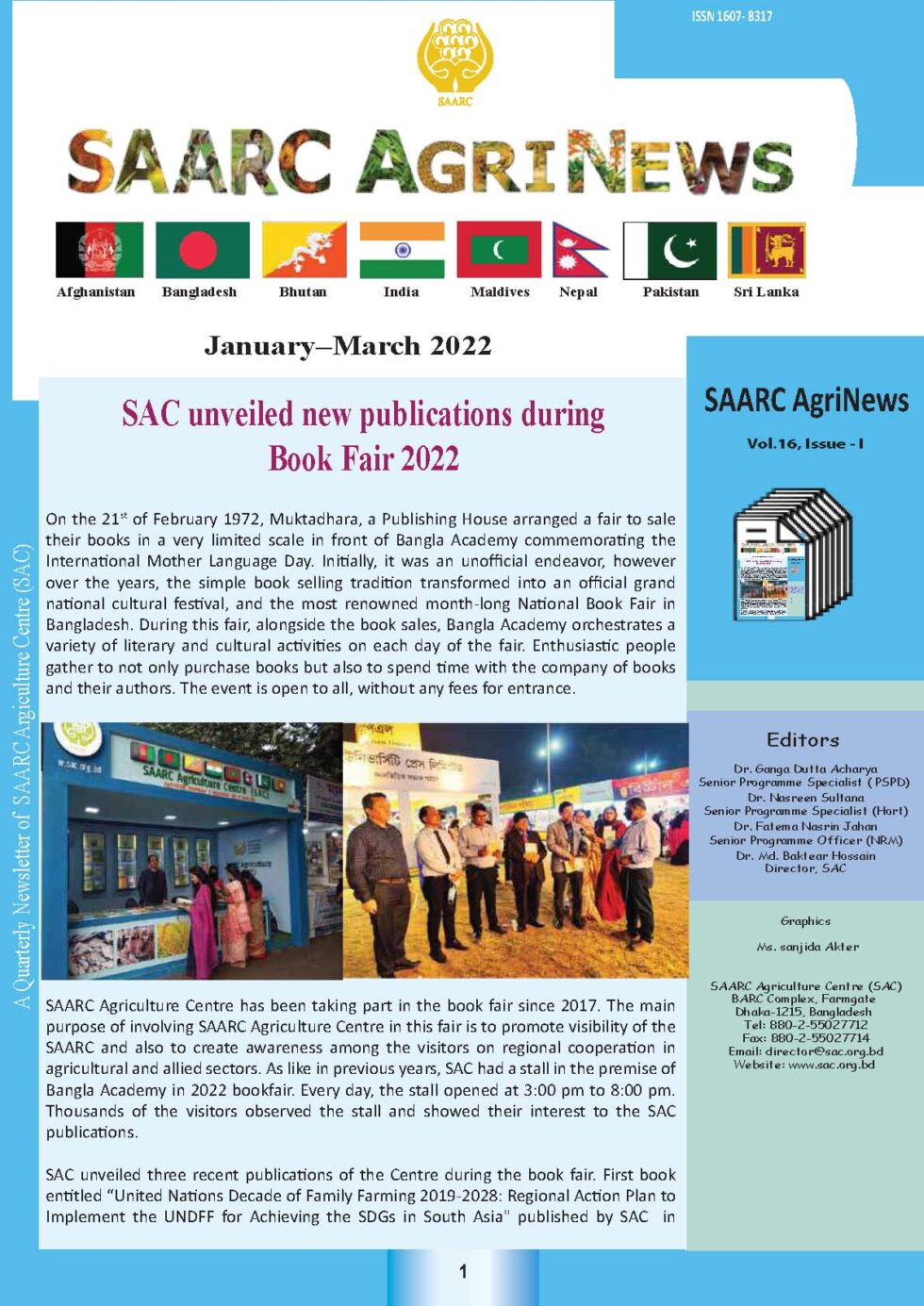 SAARC AgriNews: Volume – 16, Issue – 1 | sac